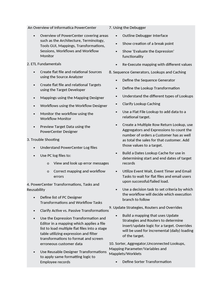 POINts To Gather | PDF