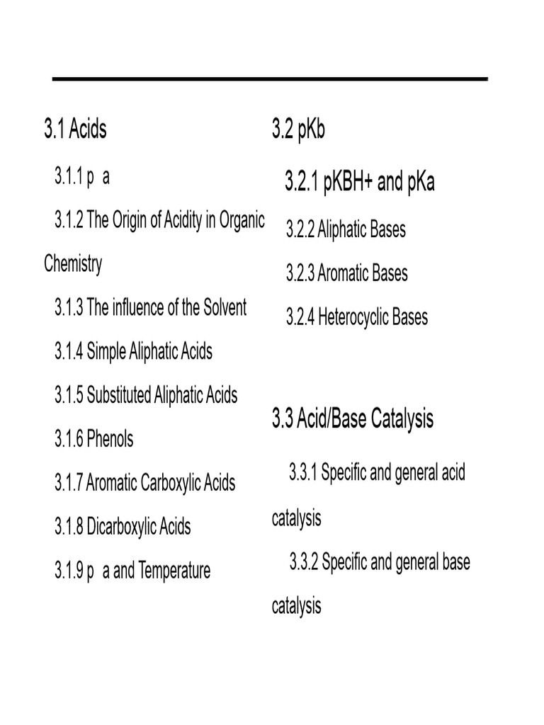 Chapter 3. The Strengths of Acids and Bases | PDF | Acid Dissociation Constant | Acid