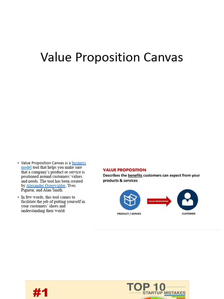 Value Propostion Canvas | PDF | Cognition | Business