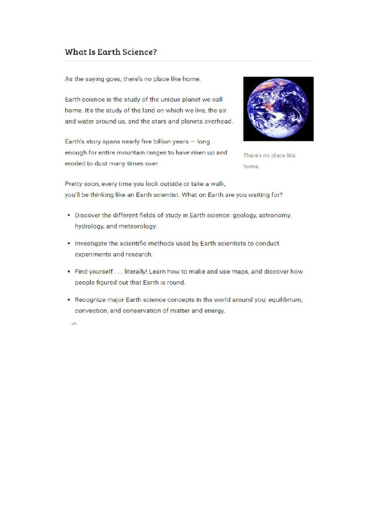 The Layers of Earth Science | PDF