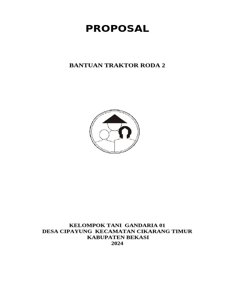 Proposal Traktor Gandaria 01 | PDF
