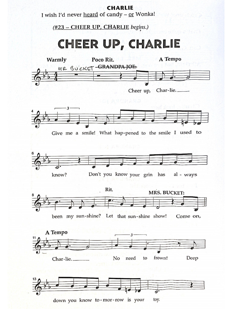 Cheer Up Charlie | PDF
