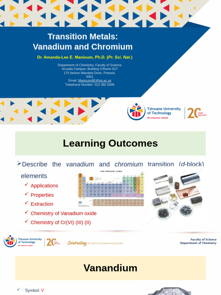 Vanadium and Chromium | PDF