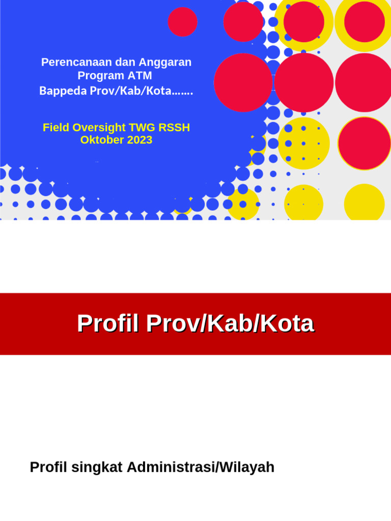 Template Paparan FOV BAPPEDA Prov Kab Kota 2023 | PDF