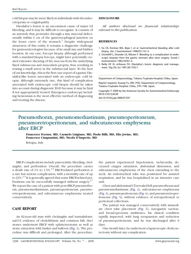 Pneumothorax, Pneumomediastinum, Pneumoperitoneum ...