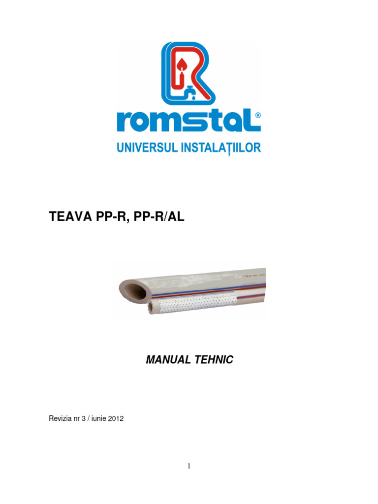 Teava PPR - Manual Tehnic | PDF