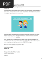 Buku Siswa Bahasa Inggris Kelas 1 SD Kurikulum Merdeka - Bukupaketcom | PDF