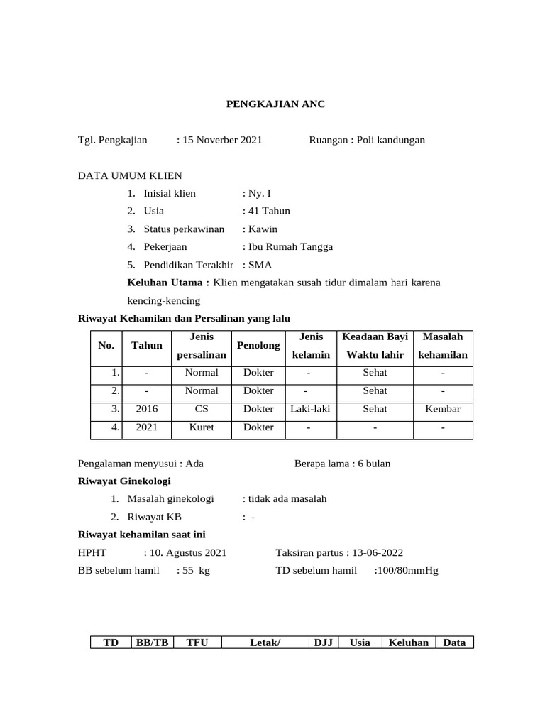 Resume Anc Nurfitri | PDF
