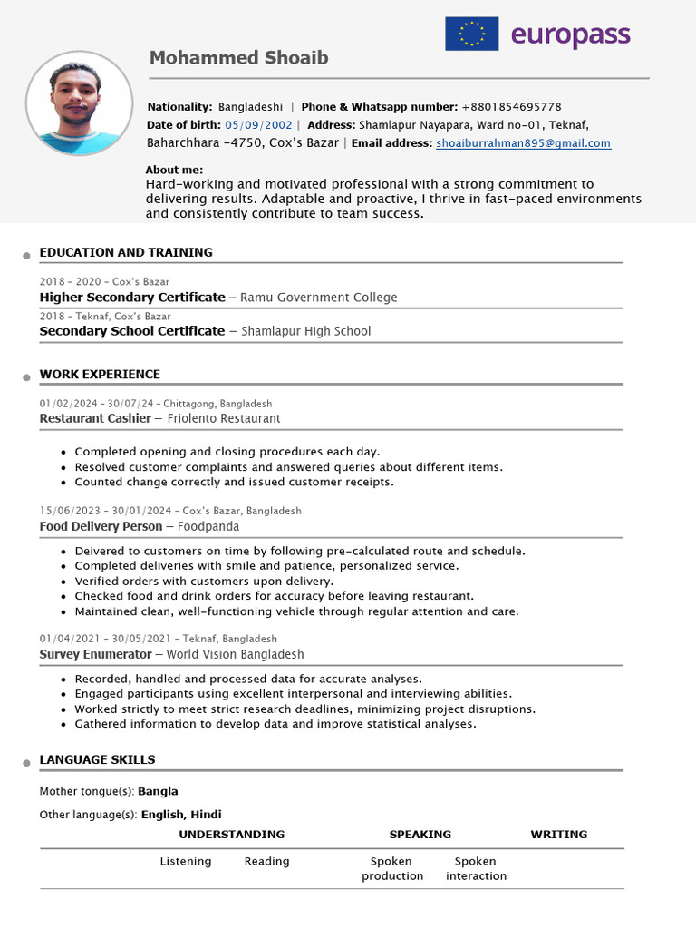 Shoaib Resume-1 | PDF