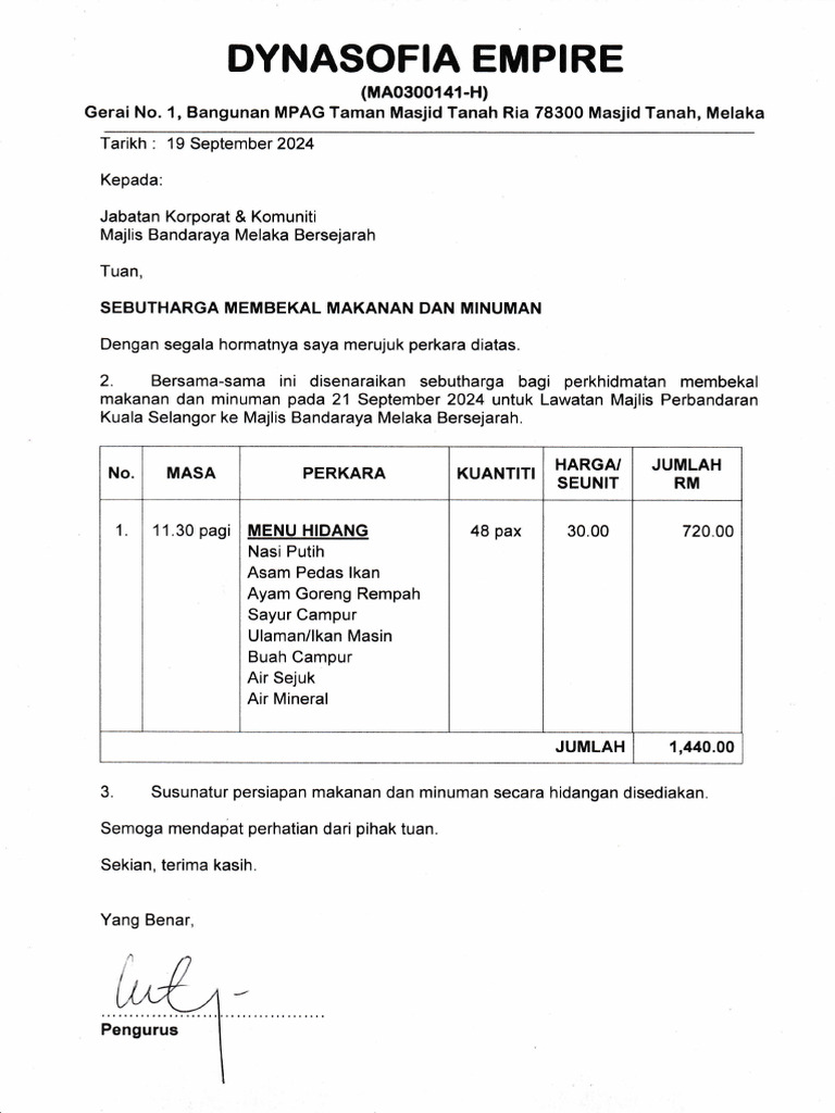 Sebutharga Makanan & Minuman 19 Sep 2024 | PDF