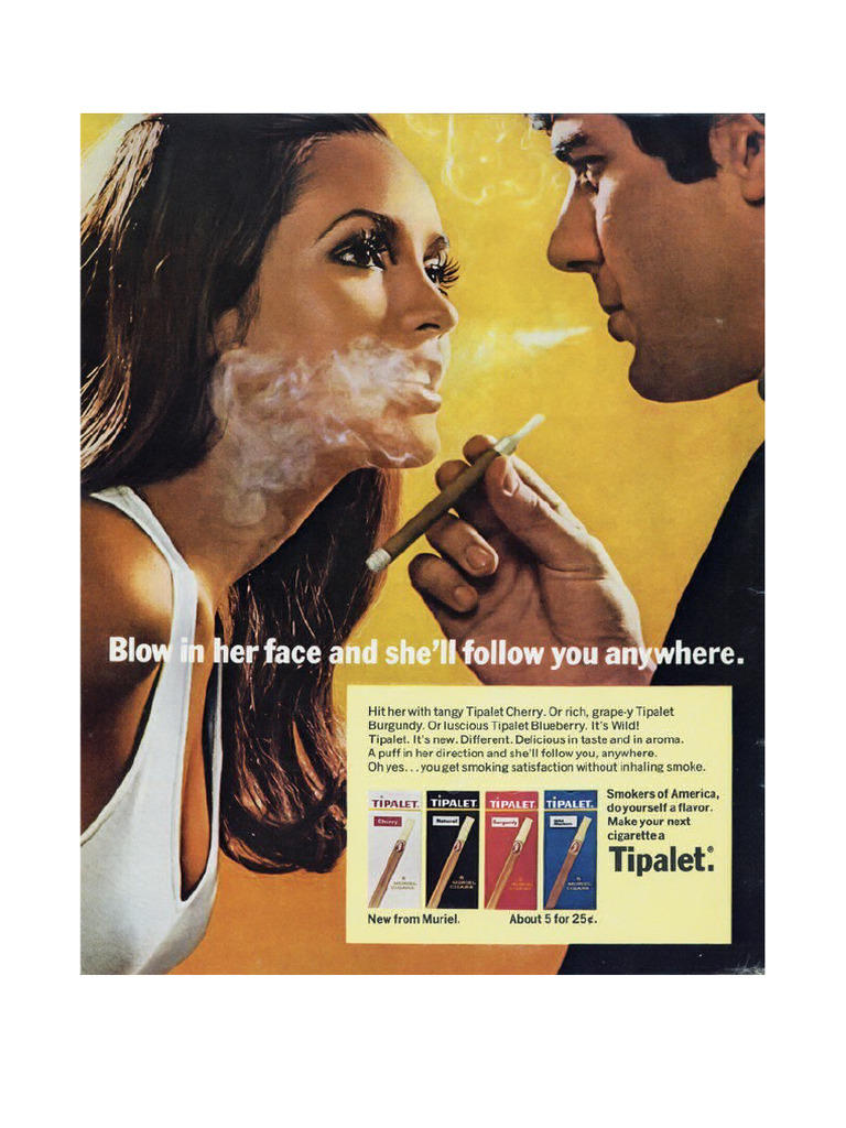 Gender Specific Ad From 1970 - Cigarettes | PDF