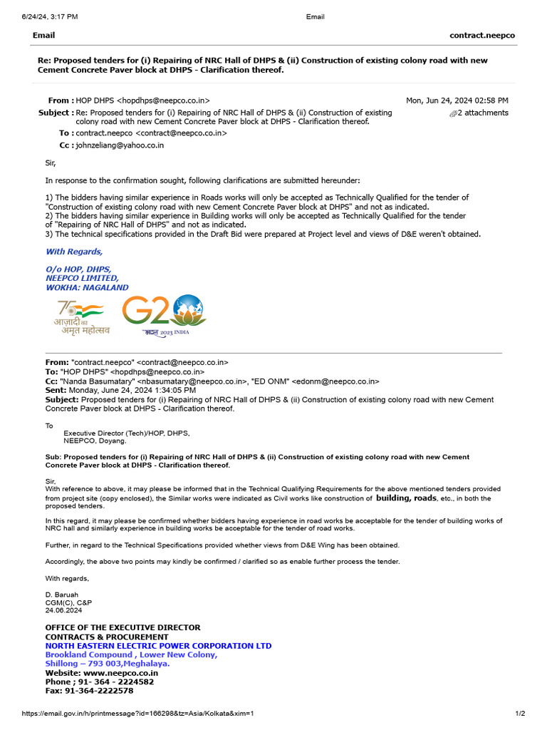 Email HoP 25 07 2024 | PDF