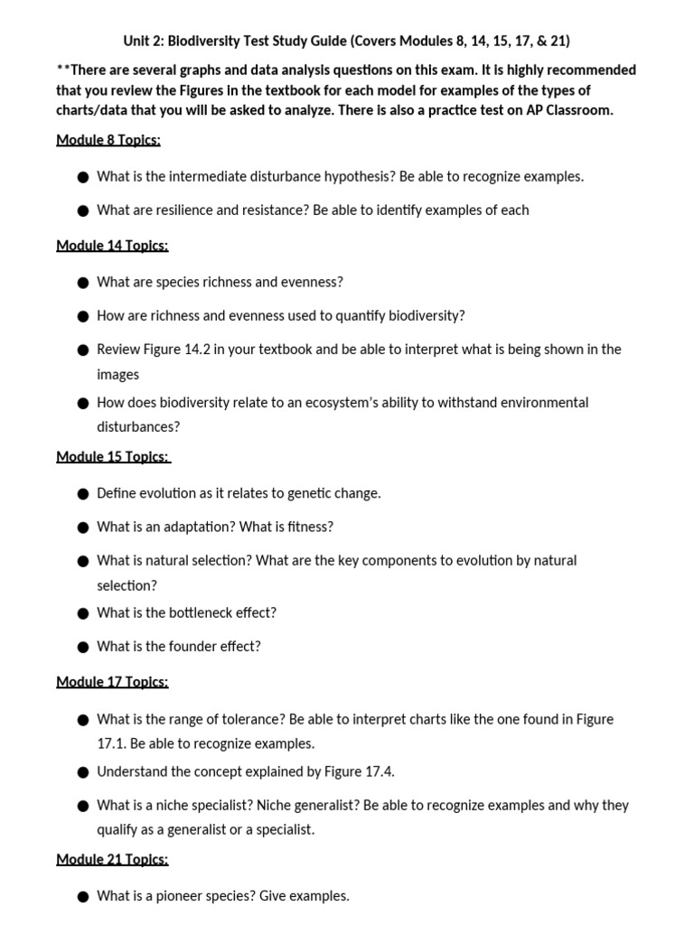 Unit 2 Test Study Guide 2 | PDF