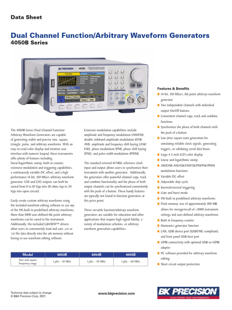 Function Generator 4053B - Series - Datasheet-1082211 | PDF