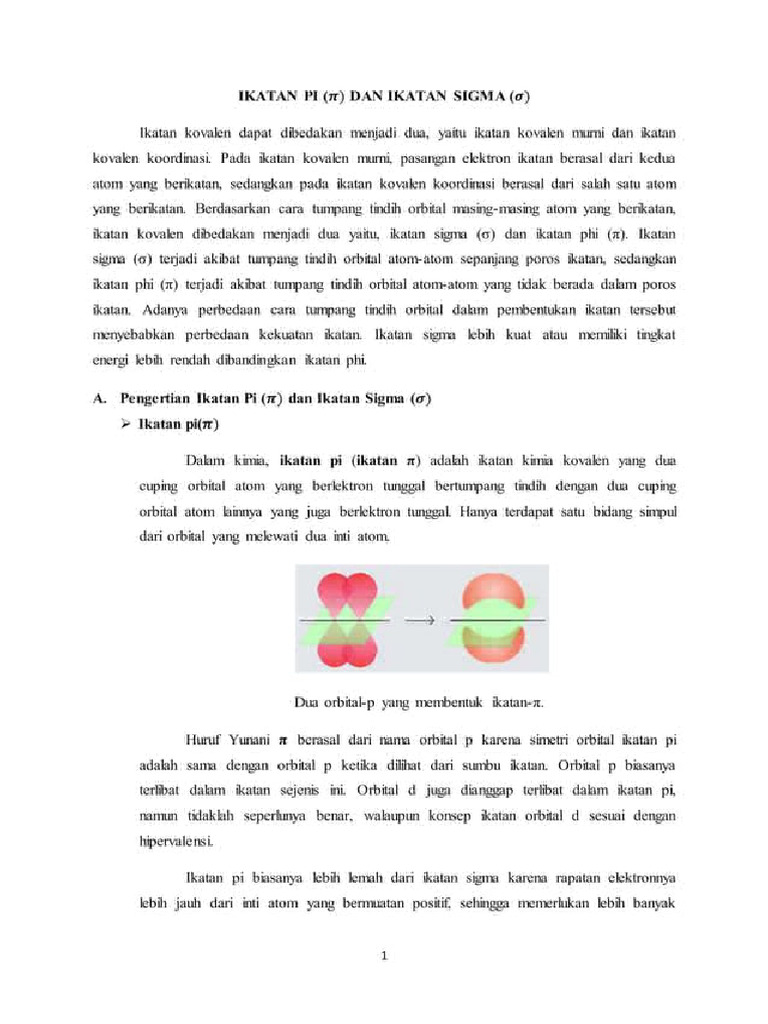 Ikatan Sigma Dan Phi | PDF