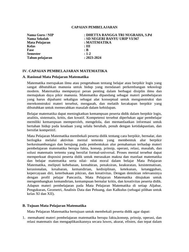 1 - 4. CP - Anlisis CP - Tujuan - Atp | PDF