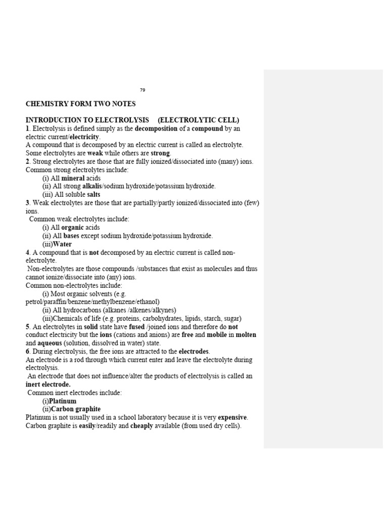 Form 2 Chemistry Notes | PDF