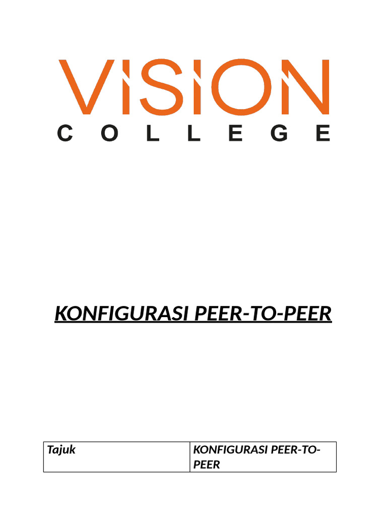 Konfigurasi Peer To Peer Pdf