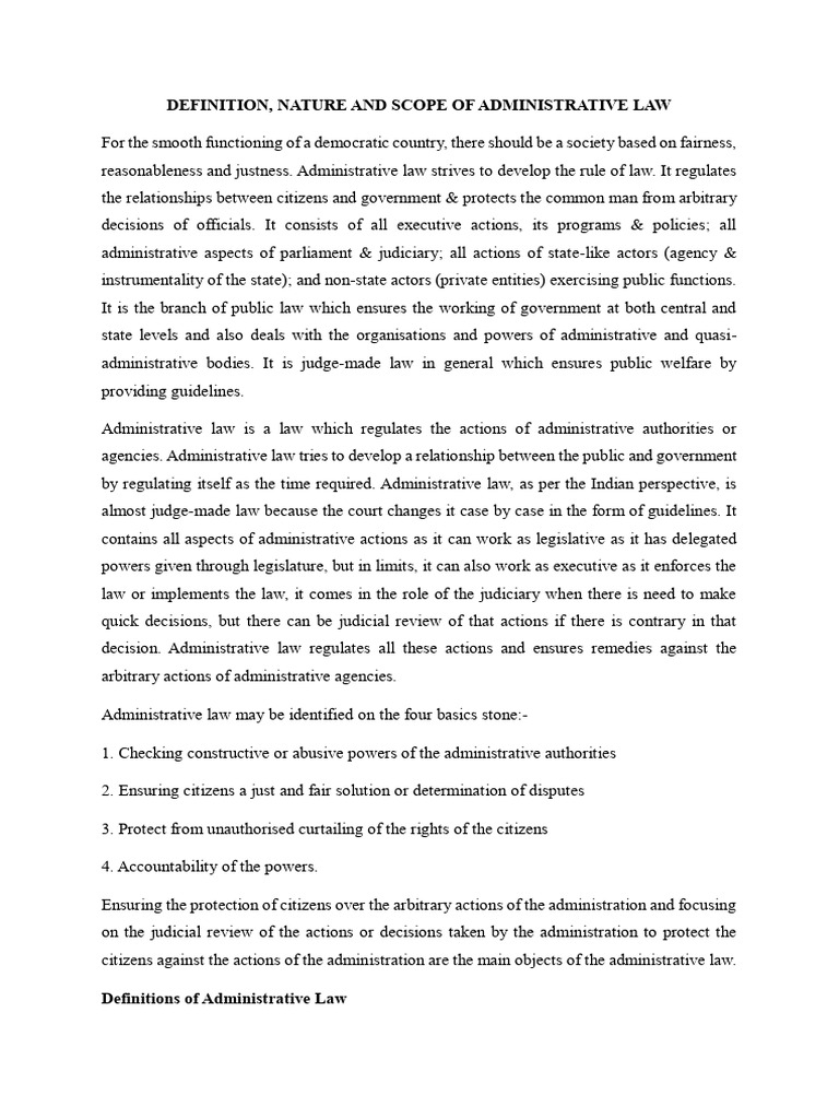 Definition, Nature and Scope | PDF