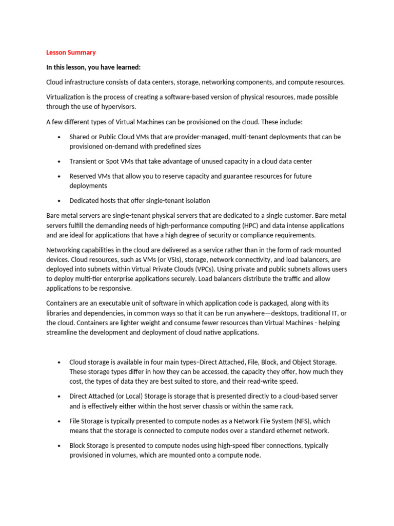 Lesson Summary | PDF