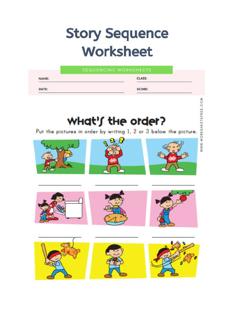Story Sequence Worksheet | PDF