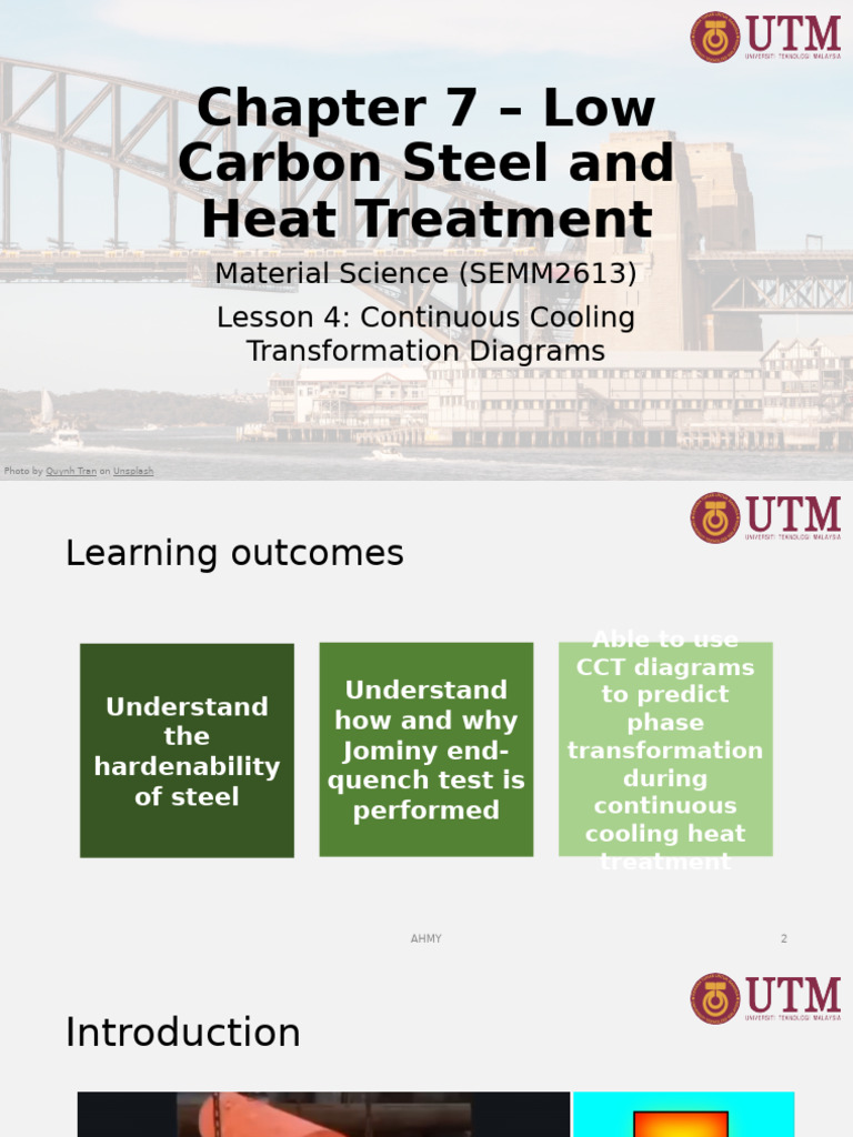 Chapter 7 - Low Carbon Steel and Heat Treatment - Lesson 4 - Continuous Cooling Transformation | PDF