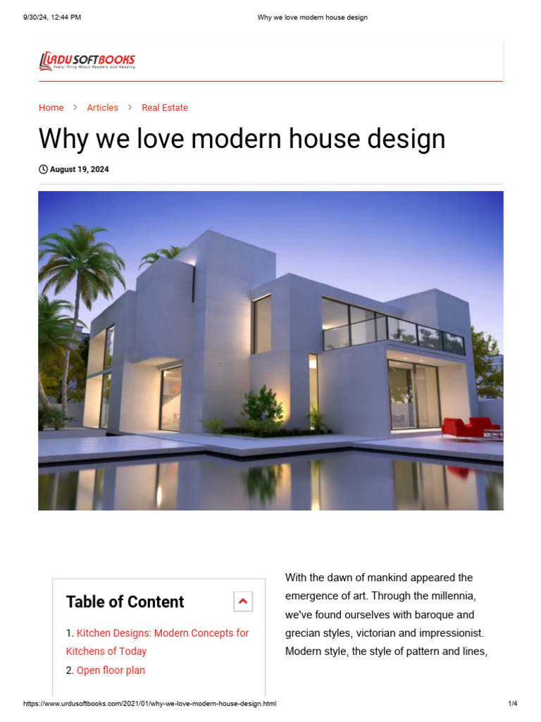 Why We Love Modern House Design | PDF