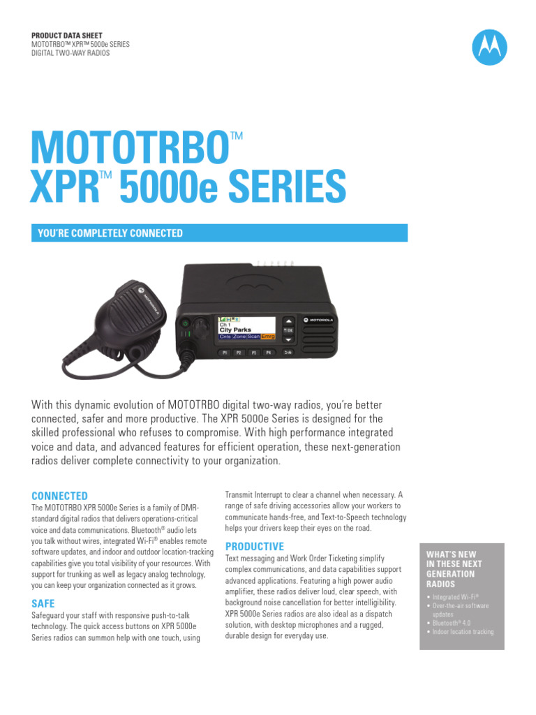 XPR5000e DataSheet | PDF