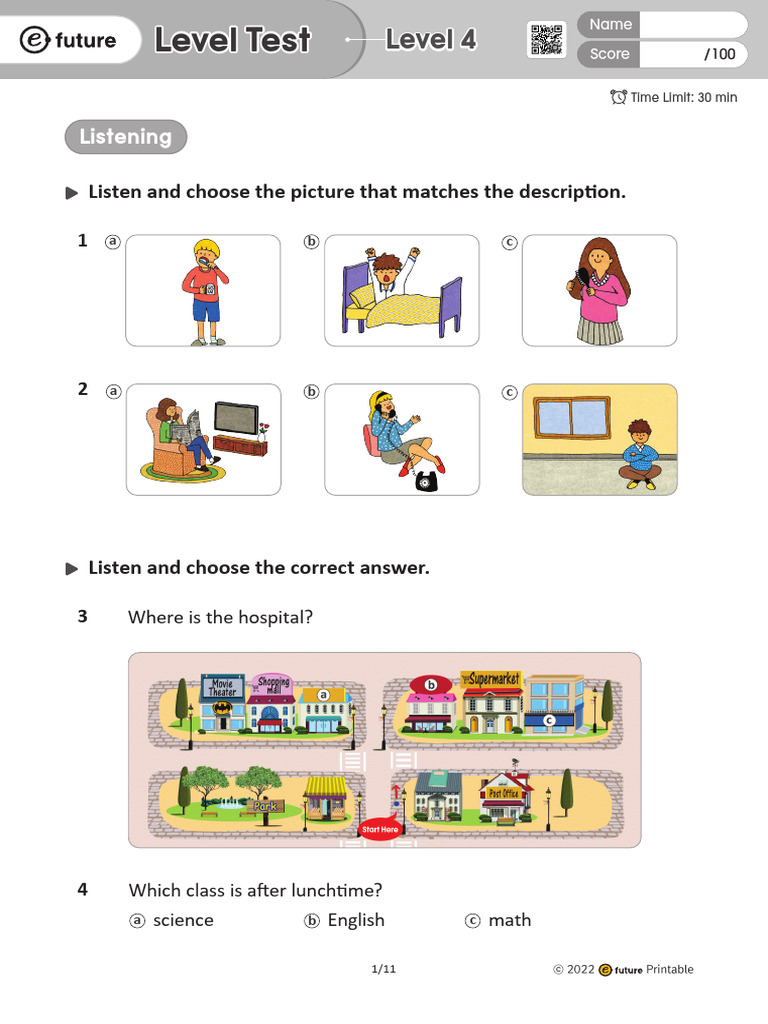 Level Test - Level 4 | PDF