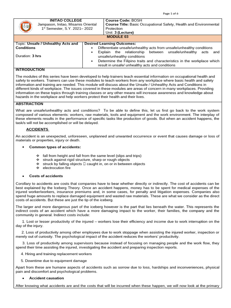 Module 3 4 Bosh 1 | PDF