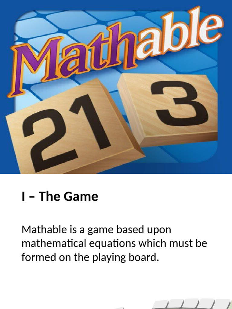 MATHABLE Game Mechanics | PDF