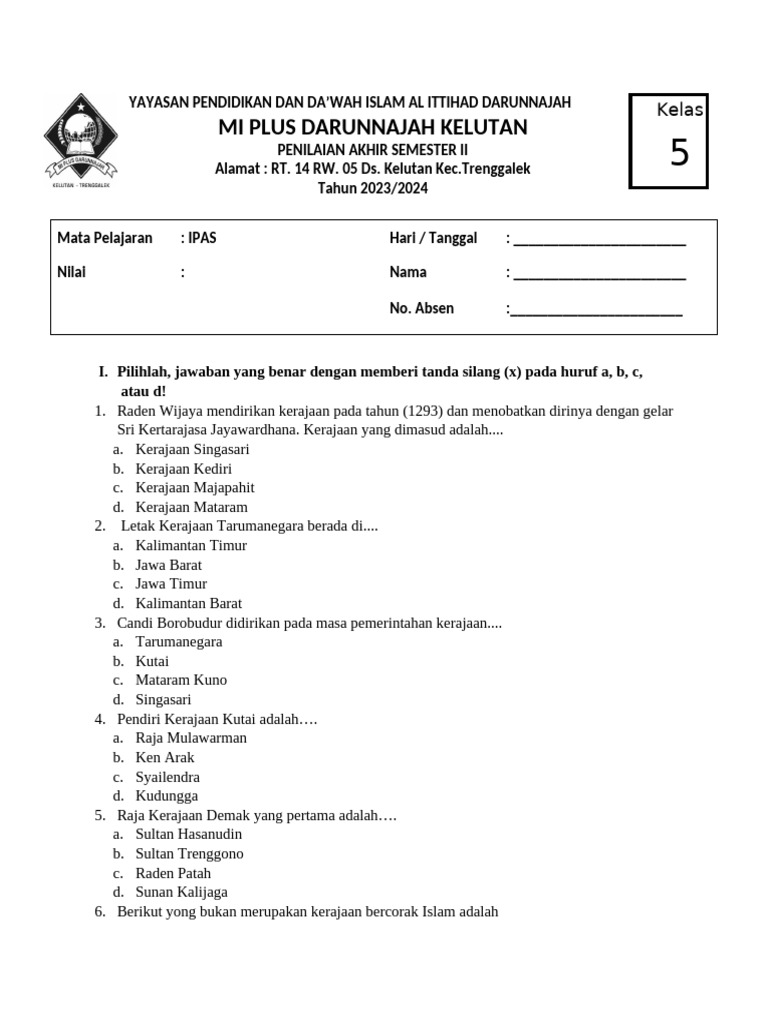 Ipas SMT 2 Kelas 5 | PDF