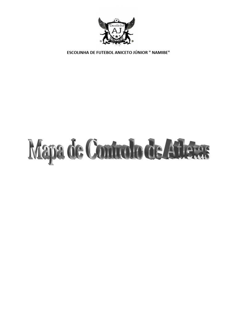 Mapa de Controlo de Atletas (Guardado Automaticamente) | PDF