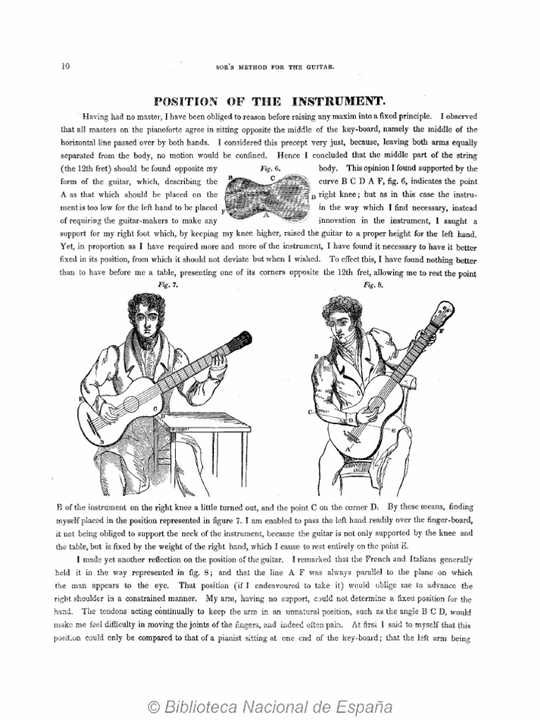 Sor S Method For The Spanish Guitar Position | PDF