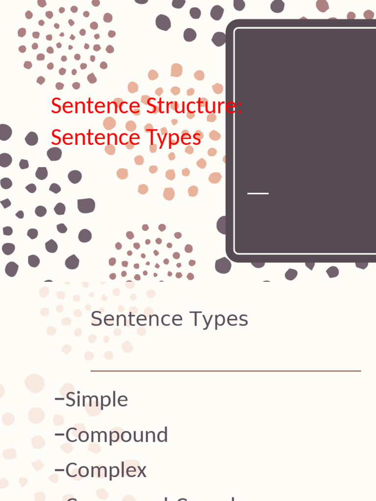Sentence Structure | PDF