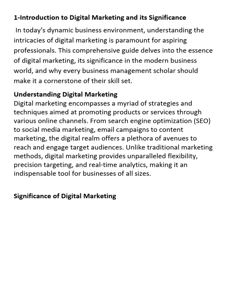Digital Marketing Essentials for Scholars | PDF | Word Press | Business