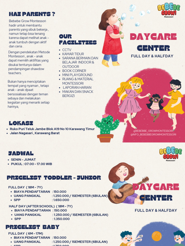 Daycare Bebebe Grow Montessori | PDF