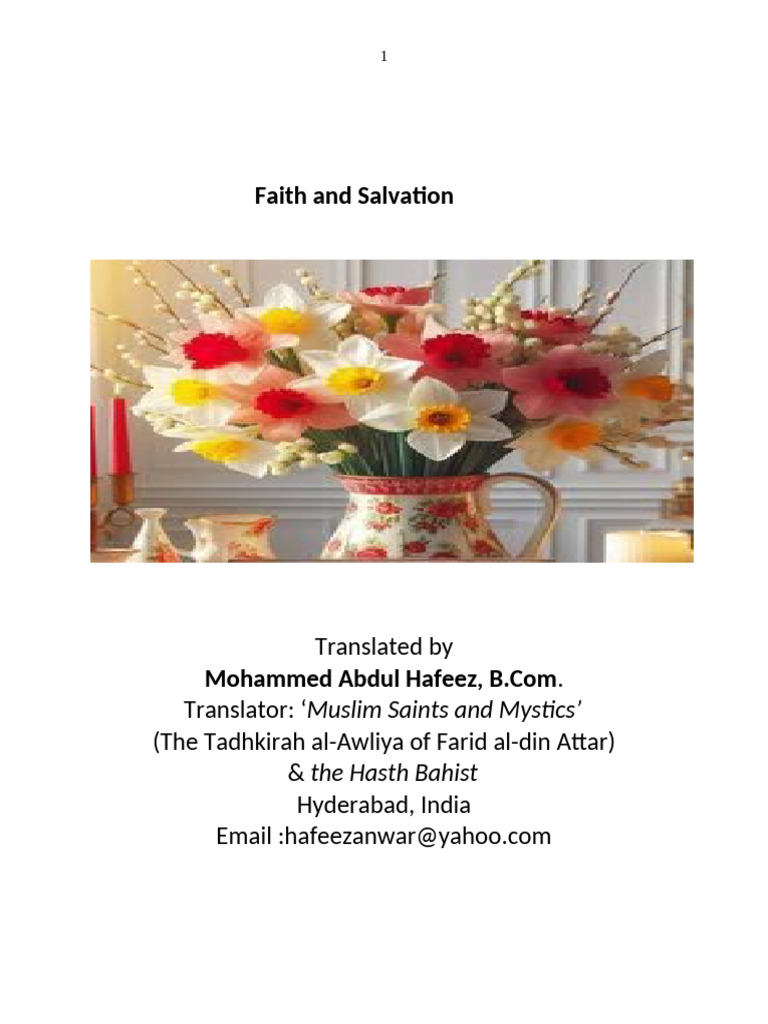 Faith and Salvation | PDF | Prophets And Messengers In Islam | Hell