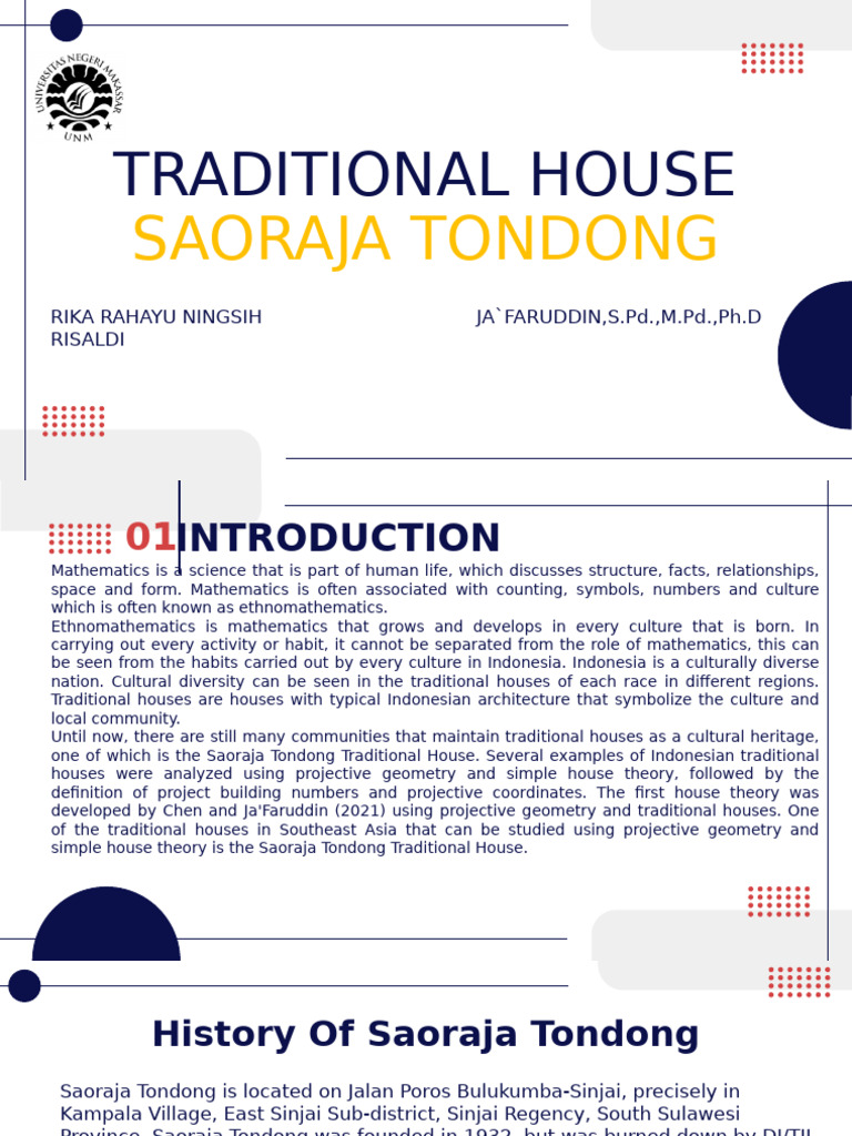 Rika Rahayu Ningsih - Geometri Proyektif Rumah Tradisional Saoraja ...