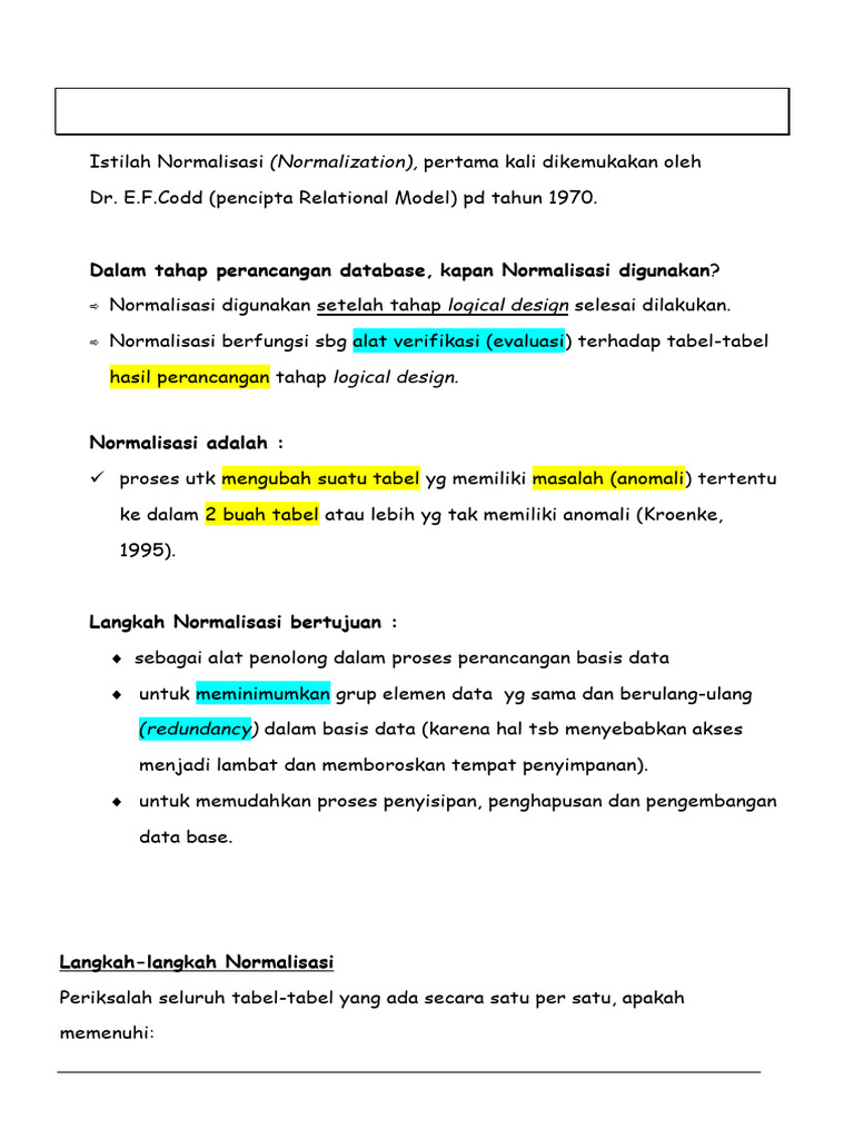 3 Normalization 2020 | PDF