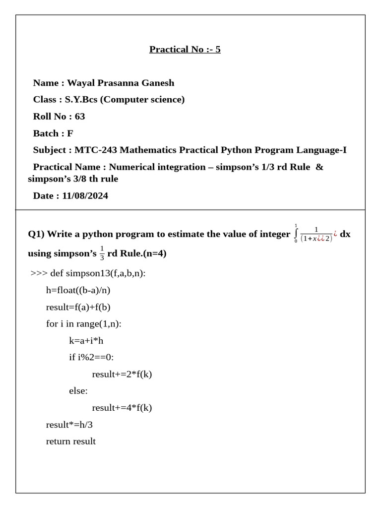Dip Practical 5 | PDF