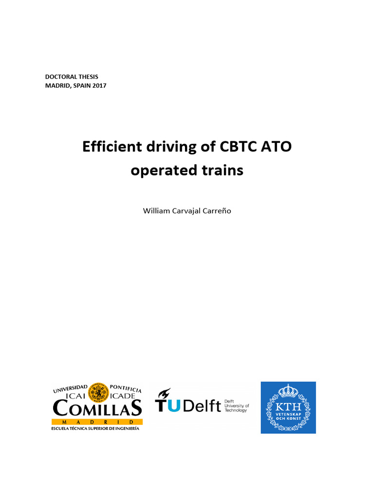 Efficient Driving of CBTC ATO Operated Trains | PDF