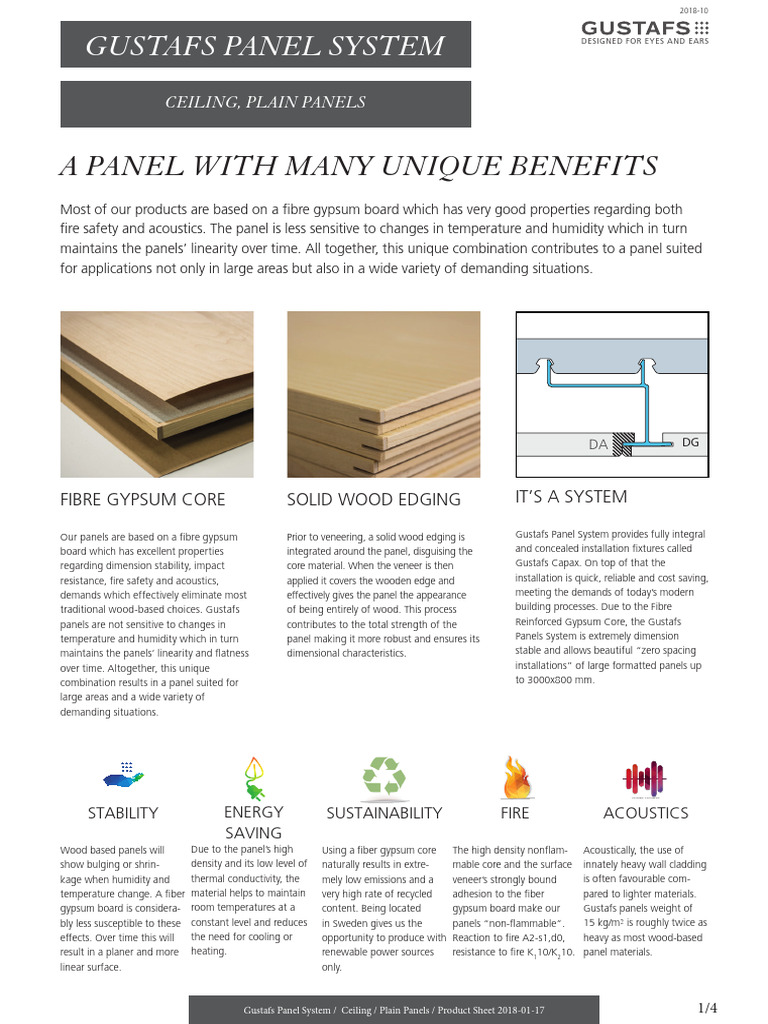 Product-Sheet-Plain Panels Ceiling | PDF