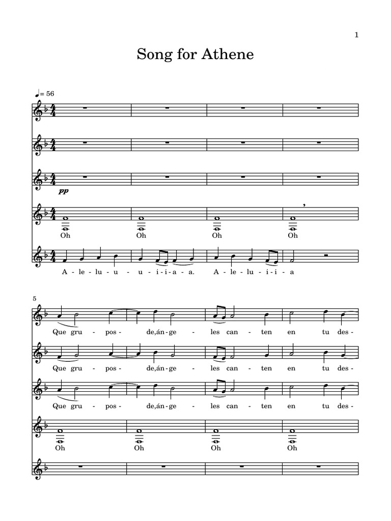 Song For Athene | PDF