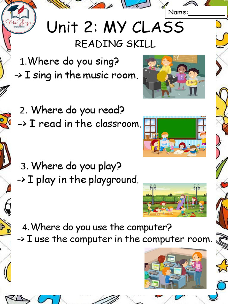 Mli3.unit2. at School Reading Skill | PDF