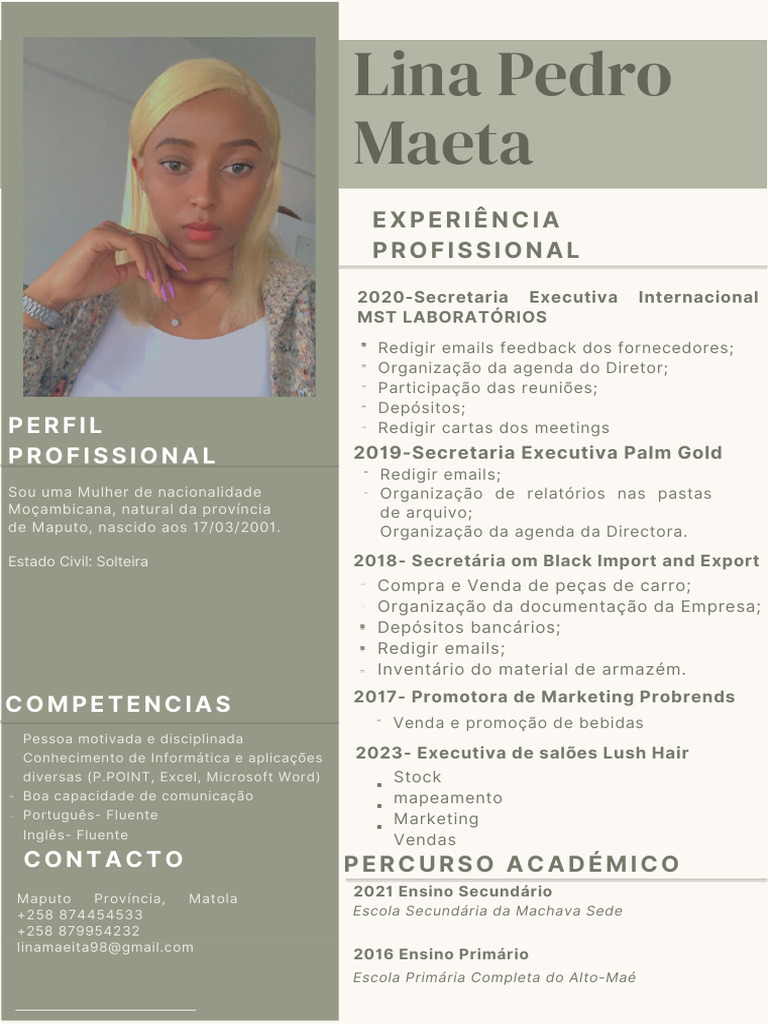 Lina Maeita CV | PDF
