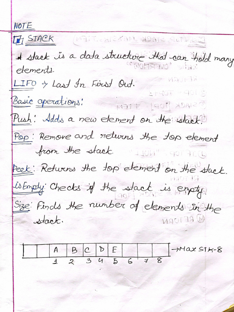Data Structure Note Full | PDF
