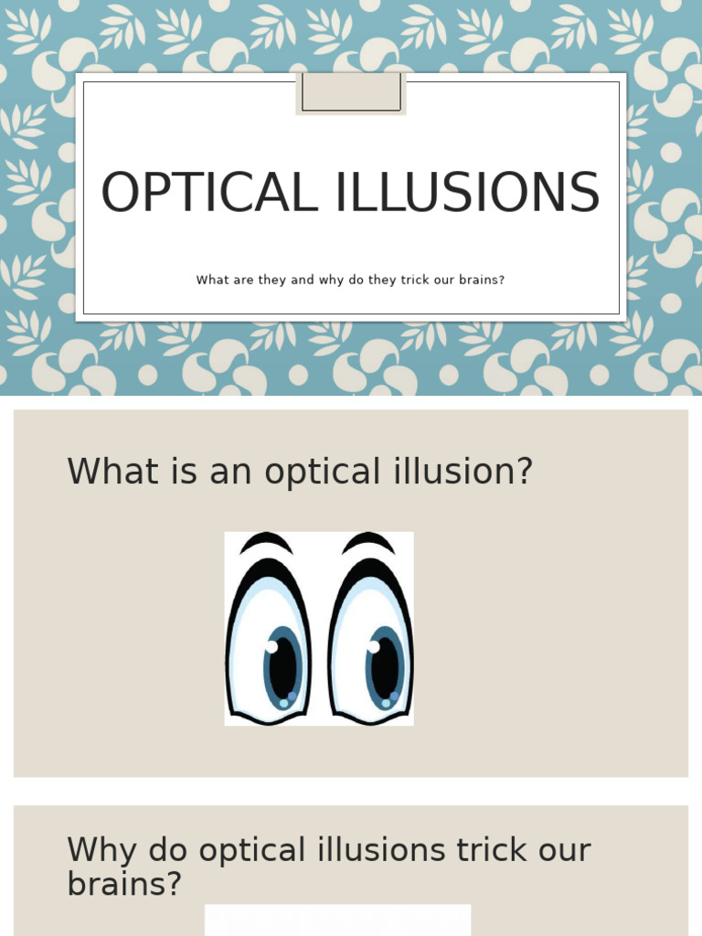 Optical Illusions Pdf