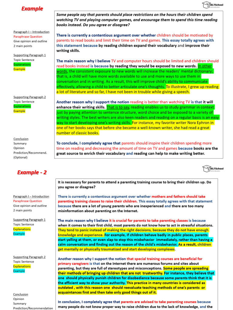 Opinion Essay Templates | PDF
