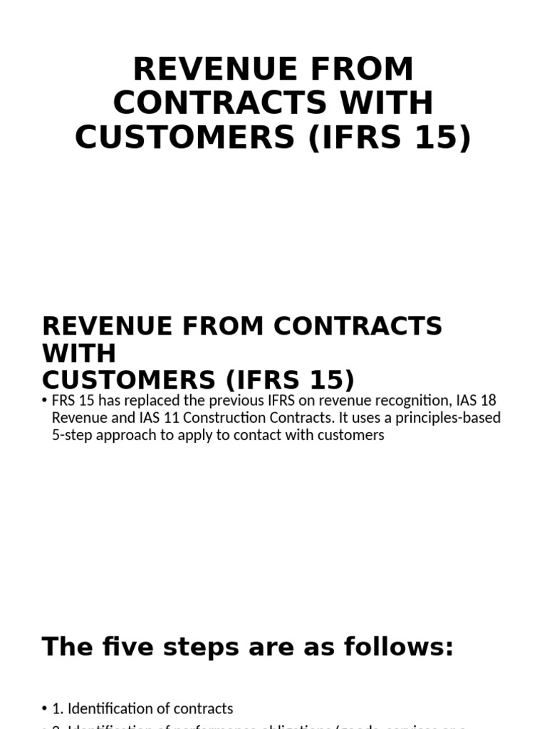 Ifrs 15 | PDF